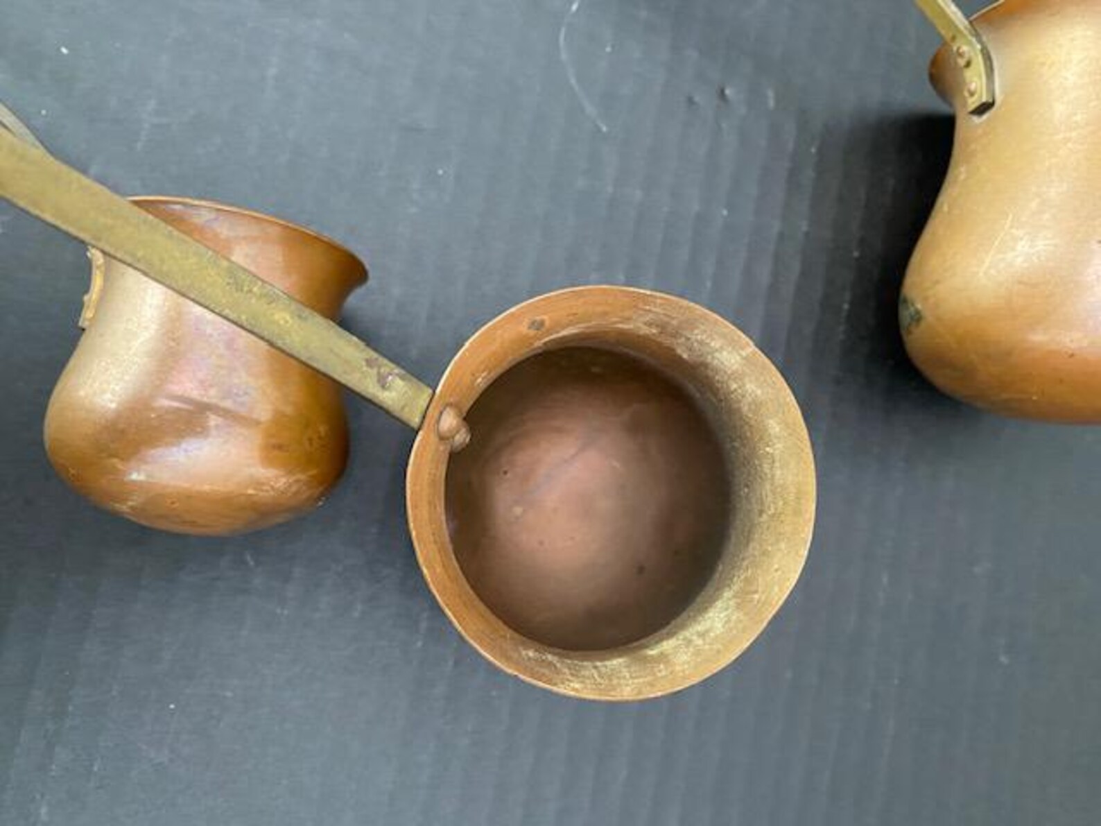 Vintage Copper Ladles, Ladles, Rustic Decor, Set of Vintage Ladles ...