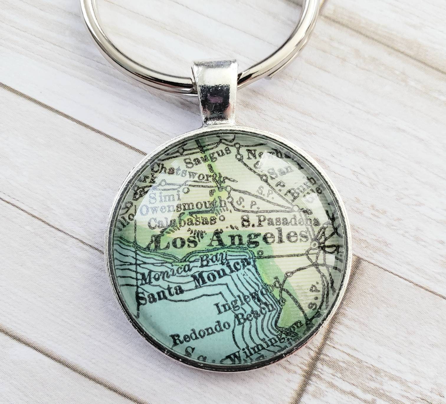 Custom Map Keychain - Etsy