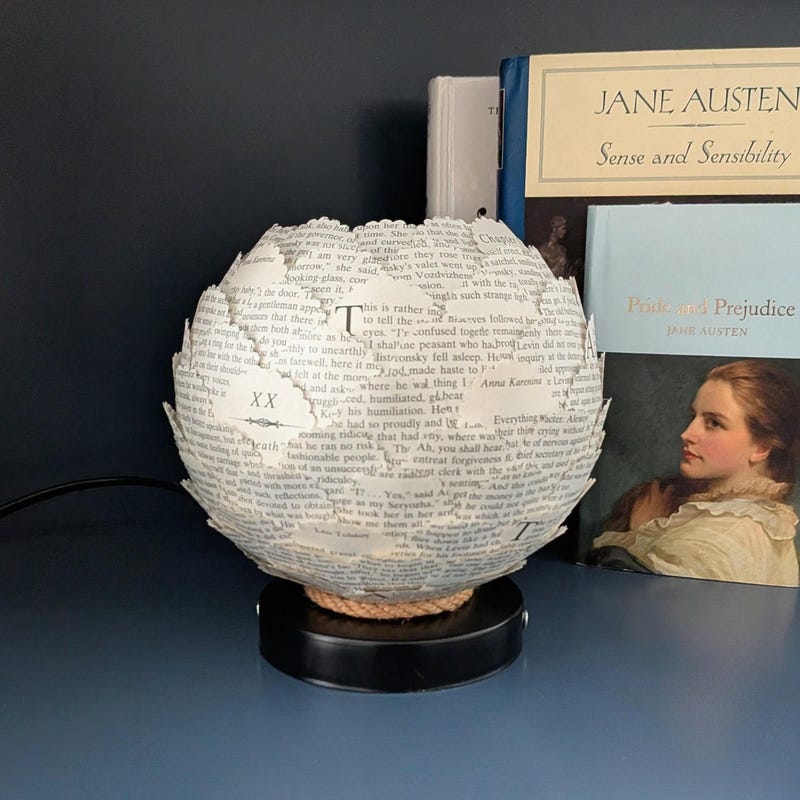 Small Lamp With Book - Etsy