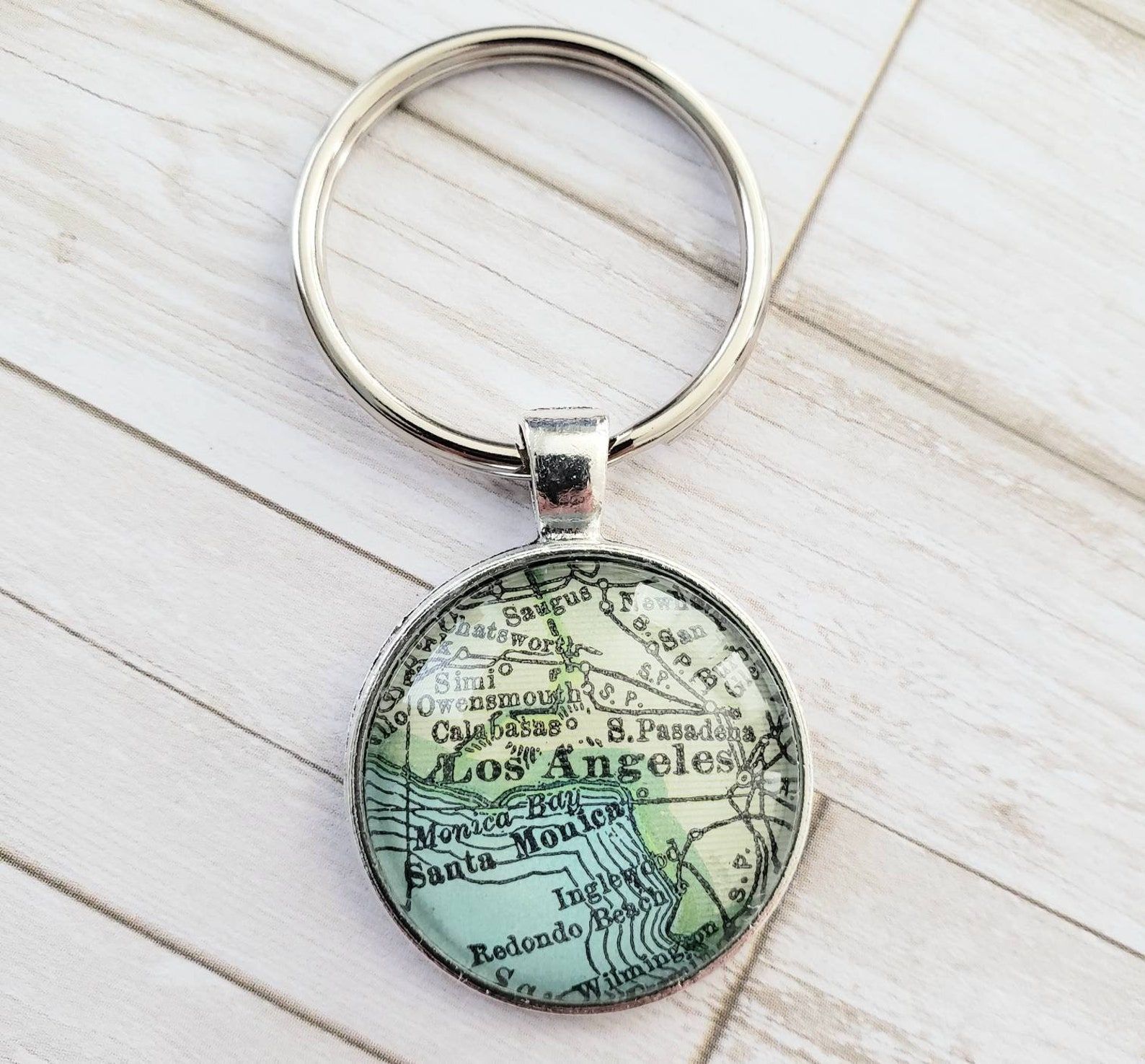 Custom Map Keychain - Etsy