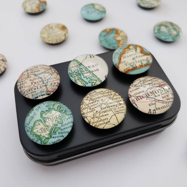 Map Magnets - Etsy