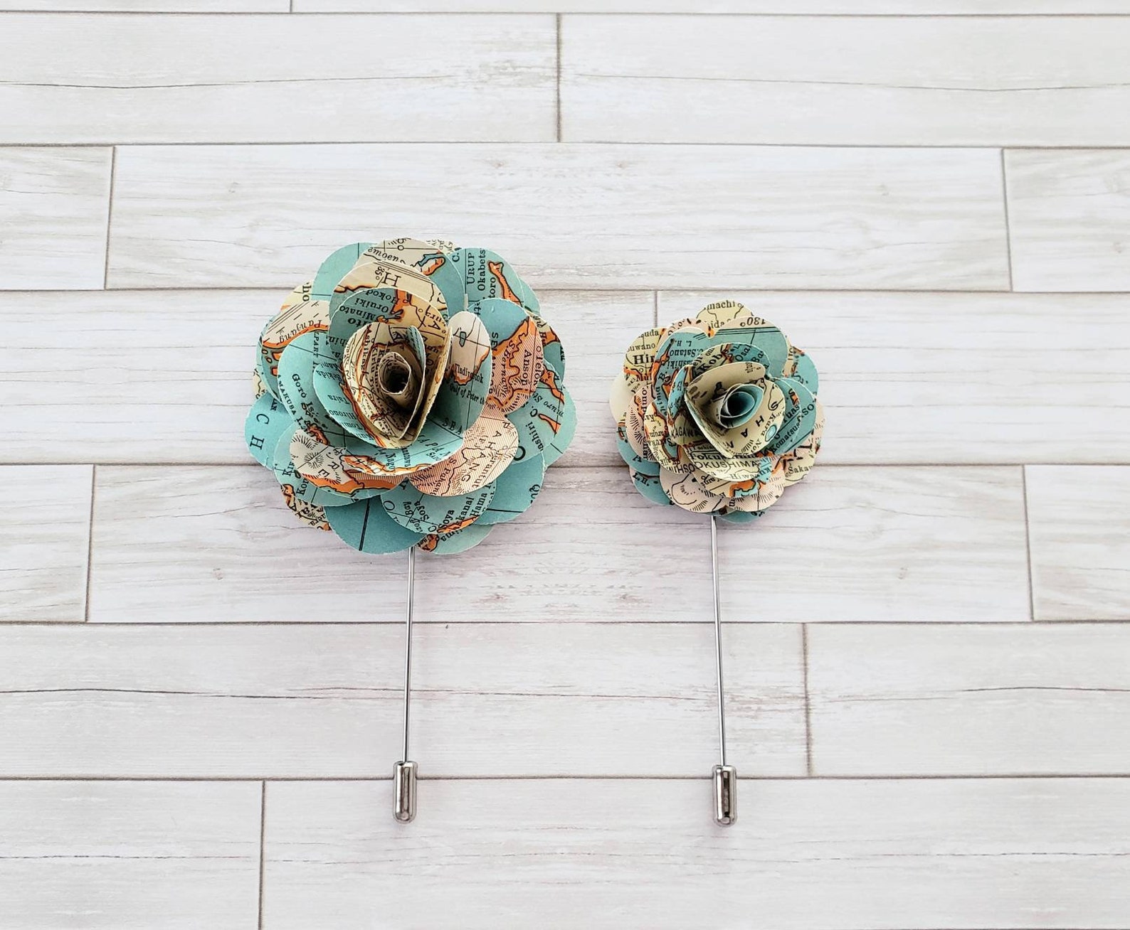 Vintage Map Lapel Pins Wedding Pins Boutonniere - Etsy