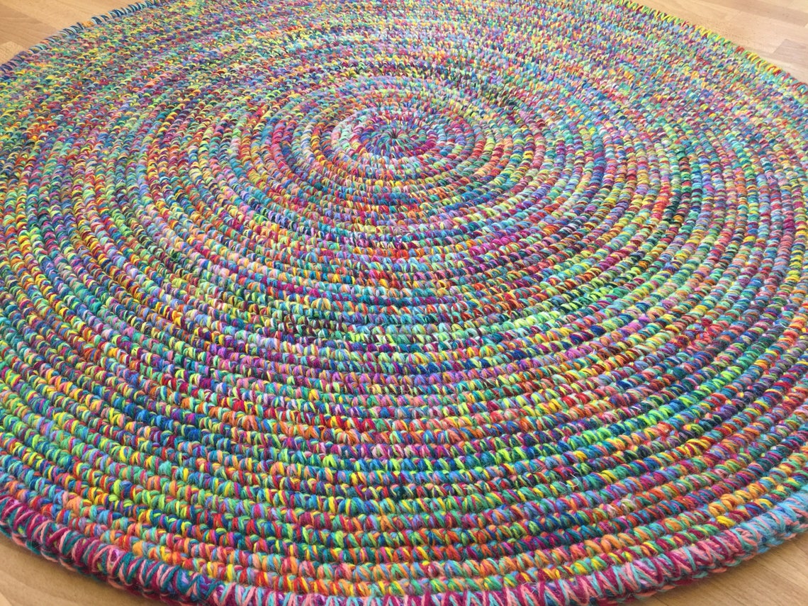 Round Rug/rugs/rug/area Rugs/handmade Rug/carpet/wool | Etsy