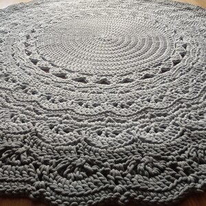 Handmade Cotton Chunky Crochet Cream Rug/crochet Nursery Rug ...