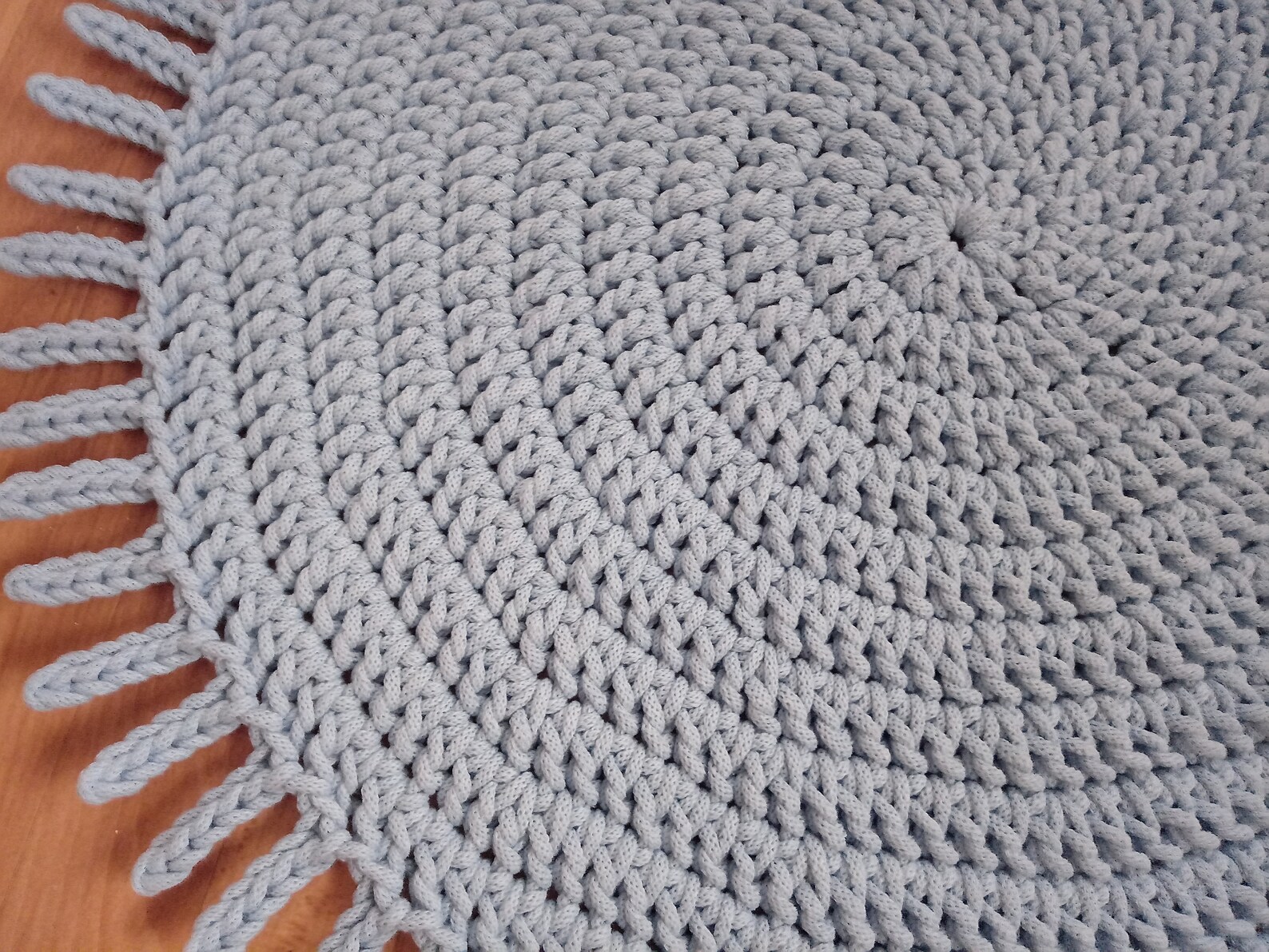 Handmade Cotton Chunky Crochet Cream Rug/Crochet Nursery - Etsy Polska
