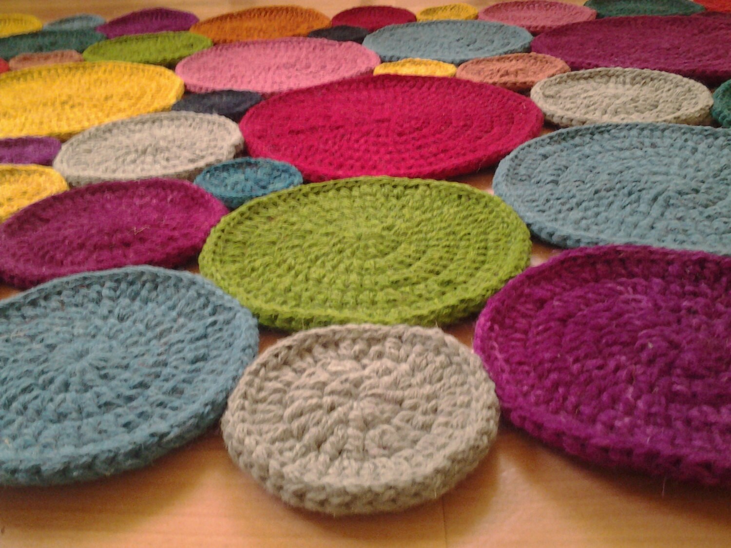 Crochet Square Rug/rectangular Area Rug/handmade - Etsy