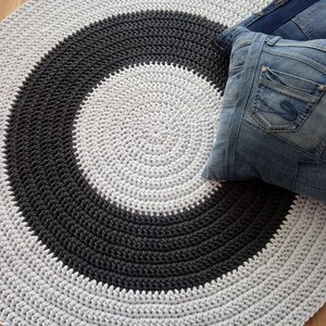 Handmade Cotton Chunky Crochet Cream Rug/crochet Nursery - Etsy