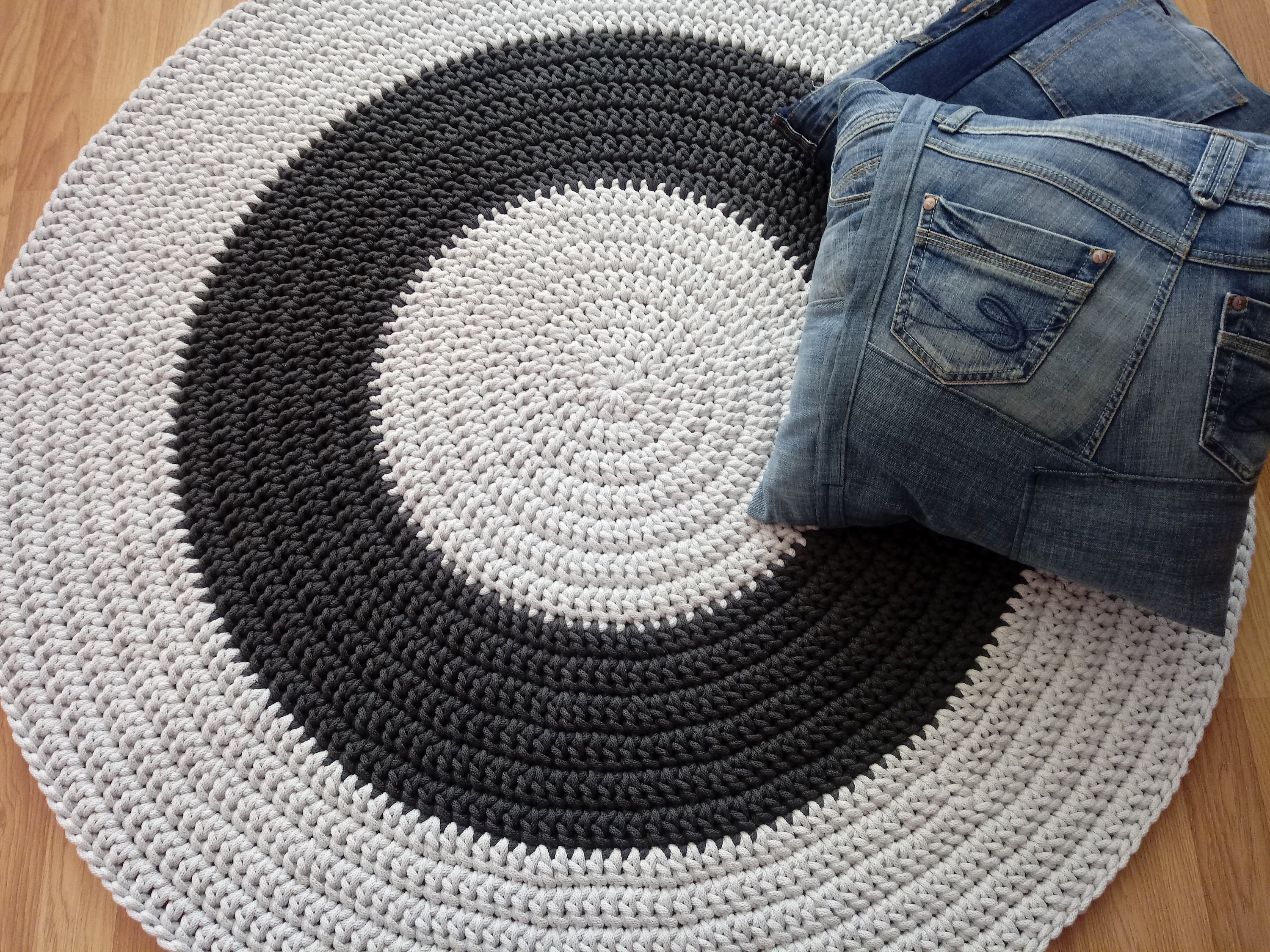 Handmade Cotton Chunky Crochet Cream Rug/crochet Nursery | Etsy