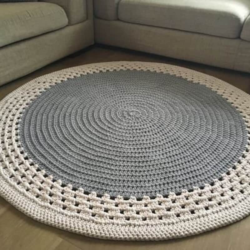 Large Crochet Rug - Etsy