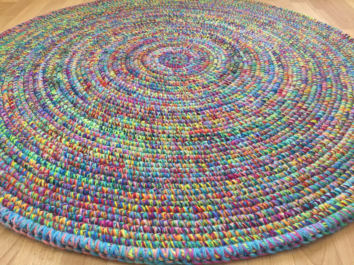 Round Rug/rugs/rug/area Rugs/handmade Rug/carpet/wool | Etsy
