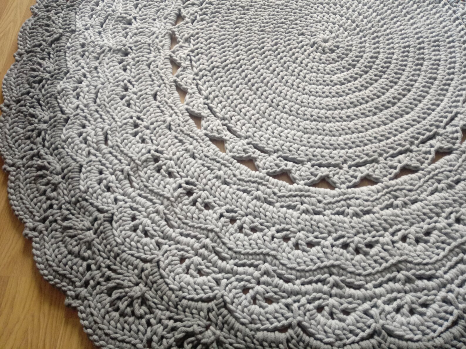 Handmade Cotton Chunky Crochet Cream Rug/crochet Nursery | Etsy