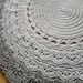 Handmade Cotton Chunky Crochet Cream Rug/crochet Nursery Rug ...