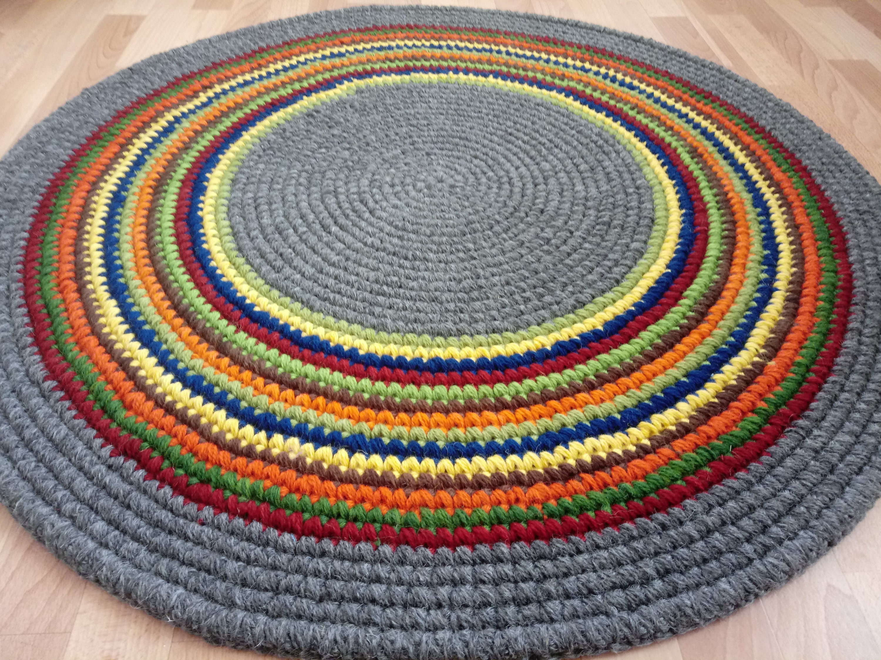 Round rug Rug Area Rug Floor Rugs Handmade Rug Carpet Wool Rug | Etsy