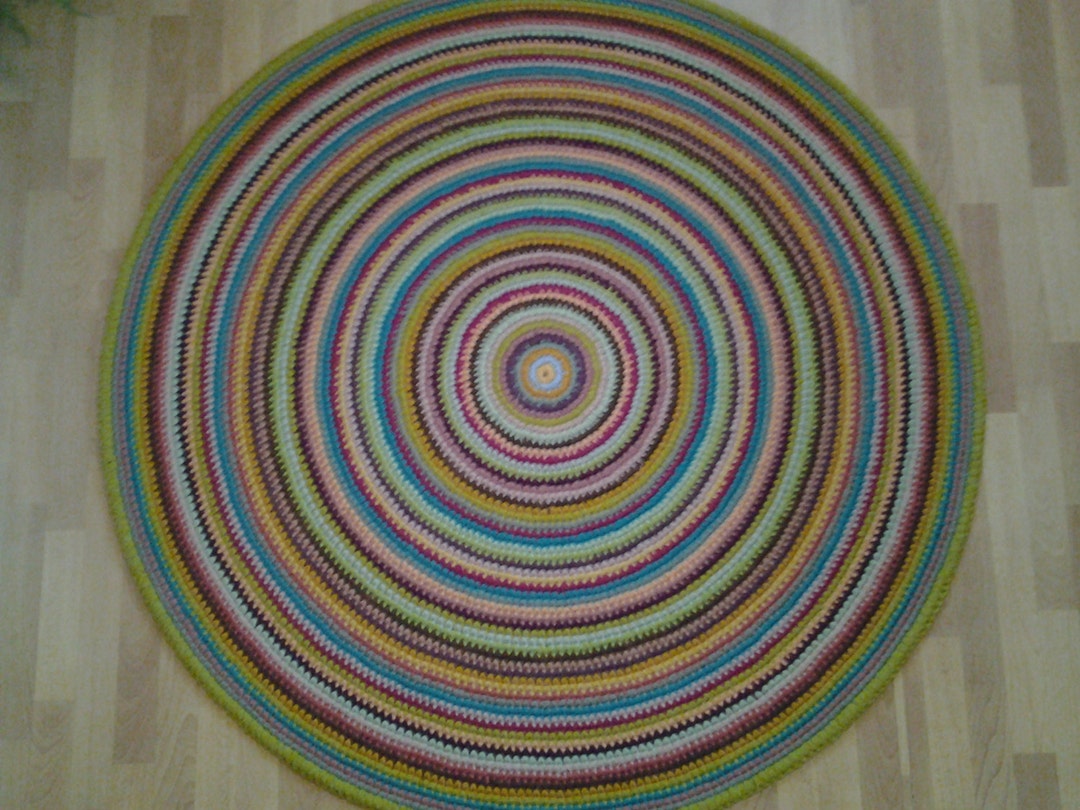 Round Rug/rug/area Rugs/floor Rugs/large Rugs/handmade Rug/carpet/wool ...