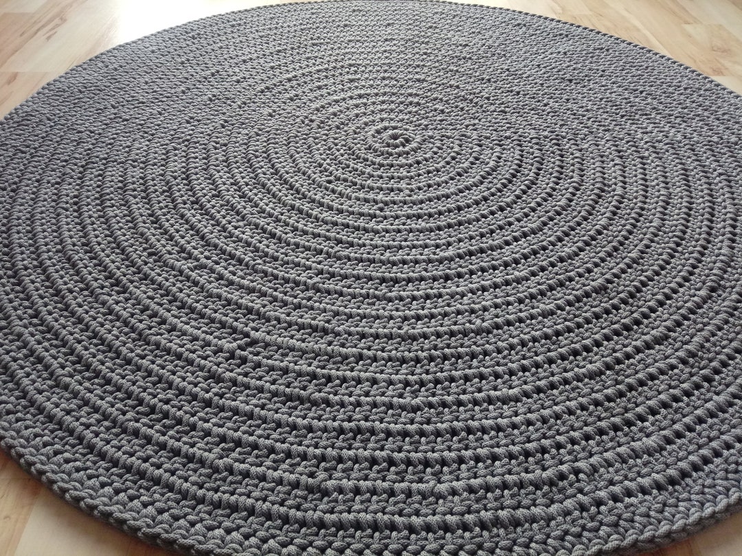 Handmade Cotton Chunky Crochet Cream Rug/crochet Nursery Rug ...