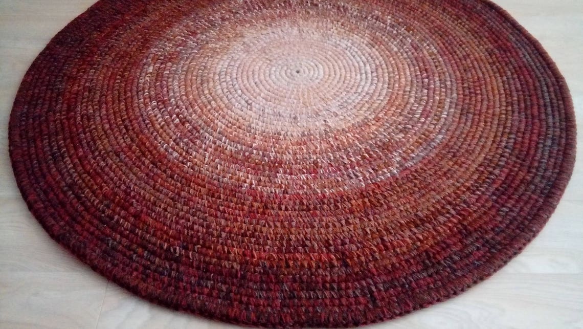 Round Rug Rug Area Rug Floor Rug Handmade Rug Carpet Wool Rug - Etsy