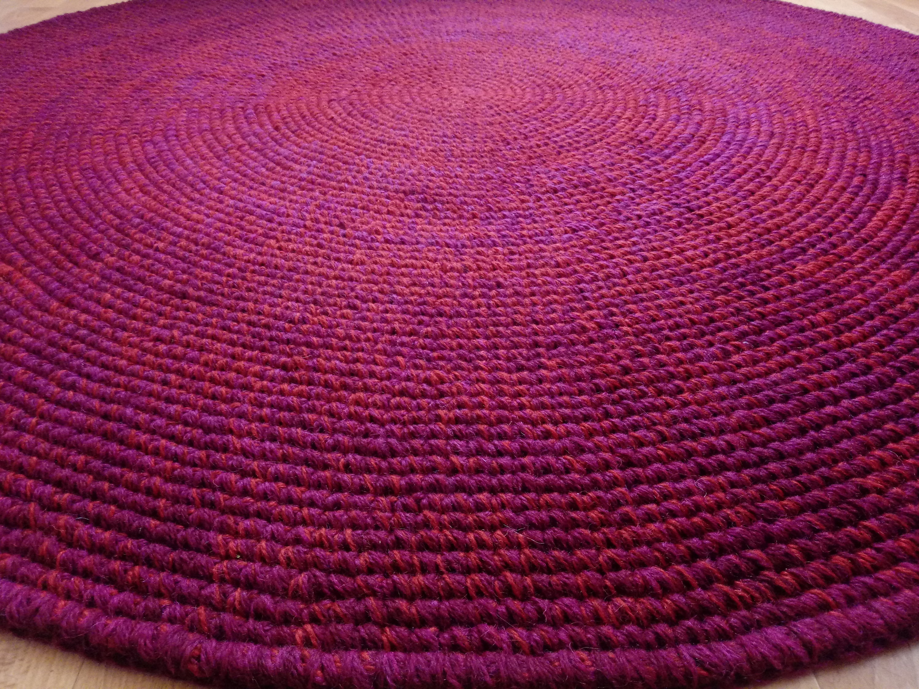 Round Rug/red Rug/area Rug/handmade Rug/carpet/wool | Etsy