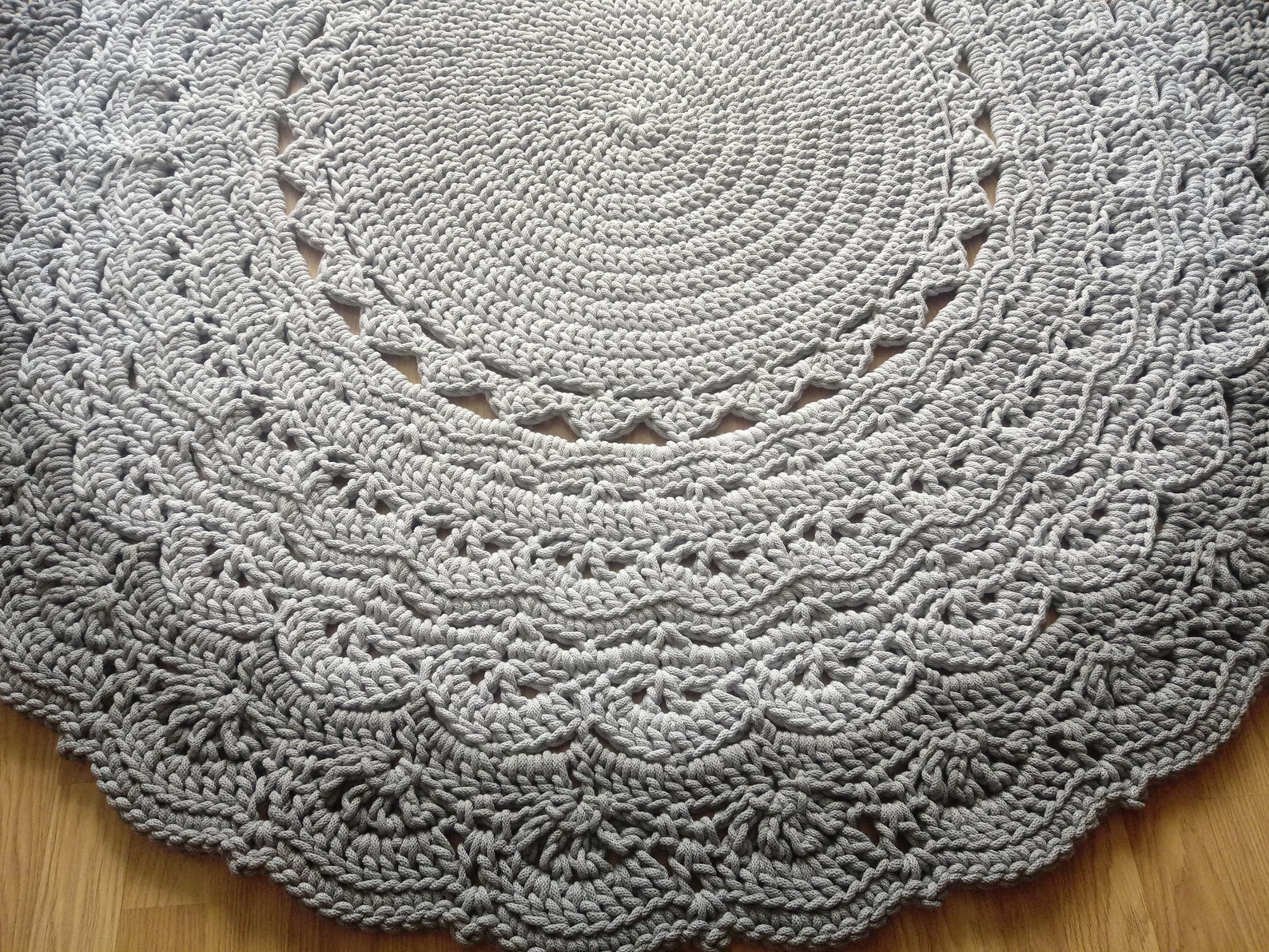 Handmade Cotton Chunky Crochet Cream Rug/crochet Nursery | Etsy