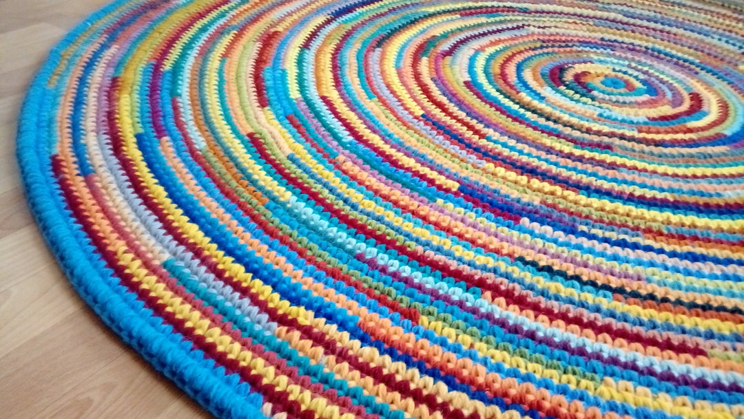 Round Rug/rug/handmade Rug/carpet/wool Rug/alfombra/teppich/tapis/ковер ...