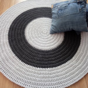 Handmade Cotton Chunky Crochet Cream Rug/crochet Nursery - Etsy