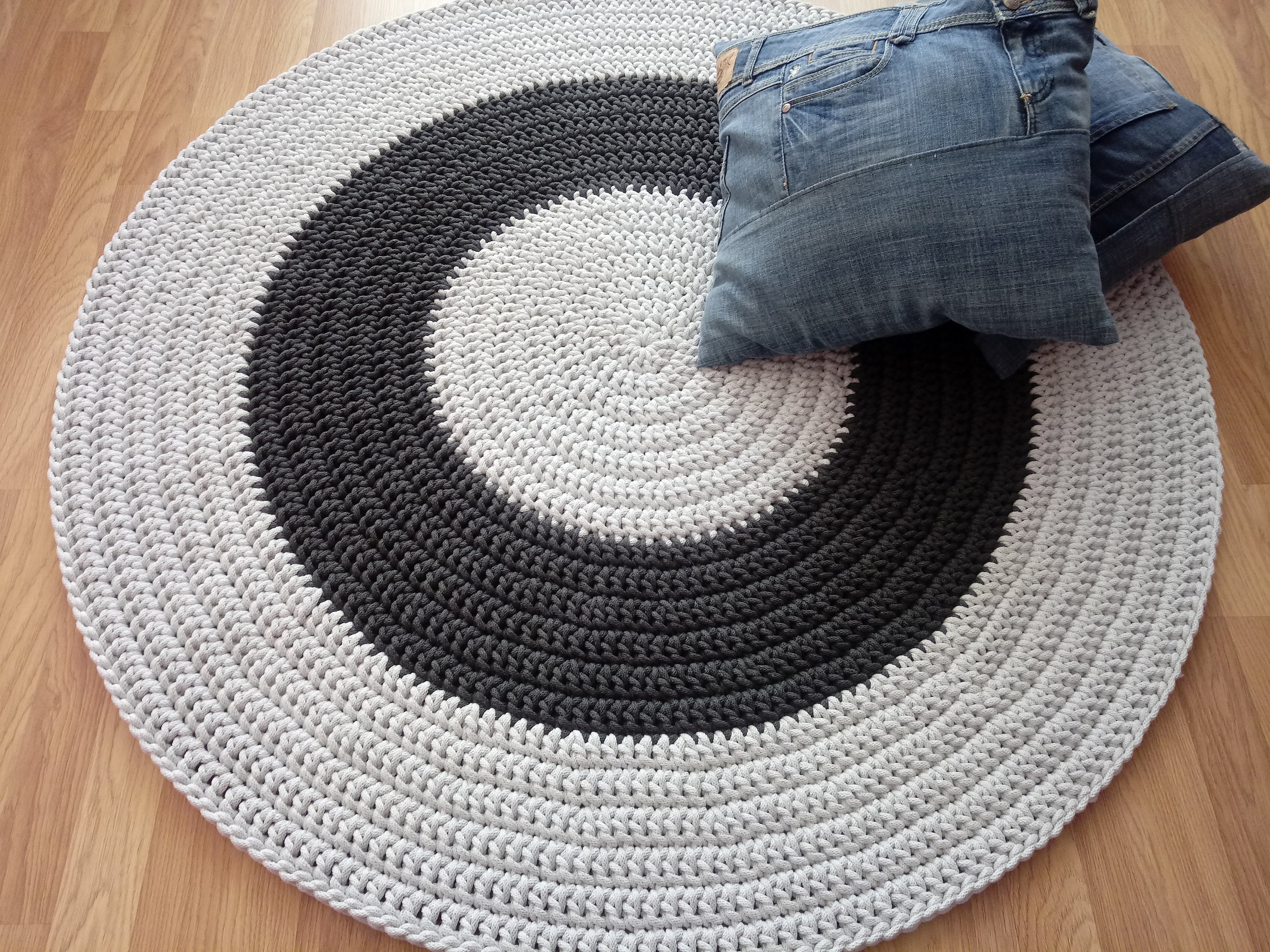 Handmade Cotton Chunky Crochet Cream Rug/crochet Nursery | Etsy