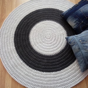 Handmade Cotton Chunky Crochet Cream Rug/crochet Nursery - Etsy