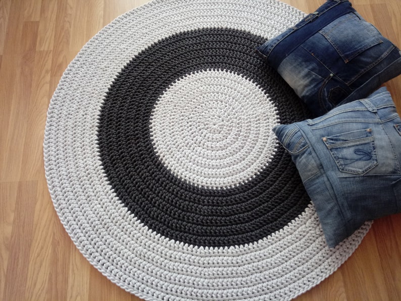 Handmade Cotton Chunky Crochet Cream Rug/crochet Nursery | Etsy