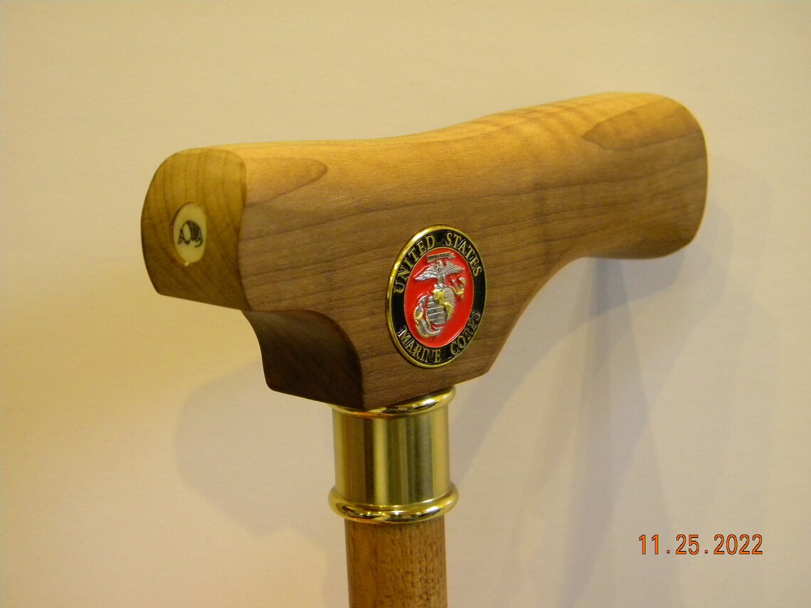 USMC Veterans Walking Cane - Etsy