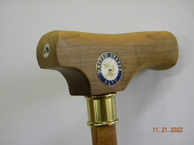 US Navy Veterans Cane - Etsy
