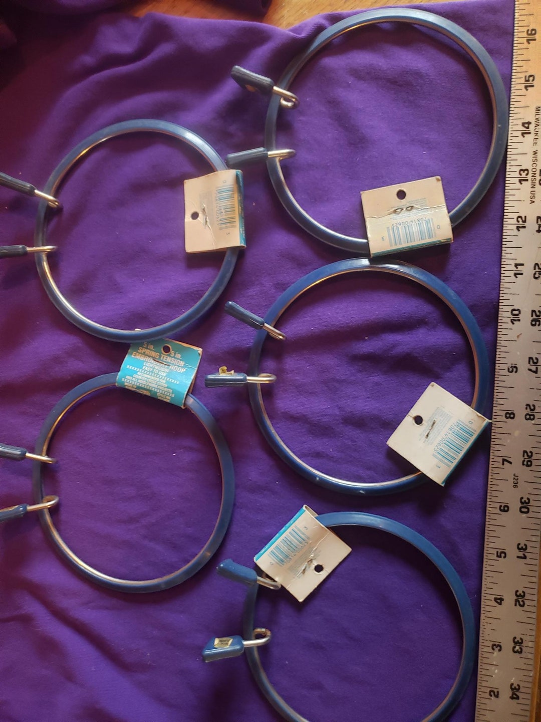 NWT Spring Tension Embroidery Hoop Navy Blue 5 Inch - Etsy