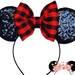 Buffalo Plaid Checked minnie ears minnie mouse ears minnie | Etsy