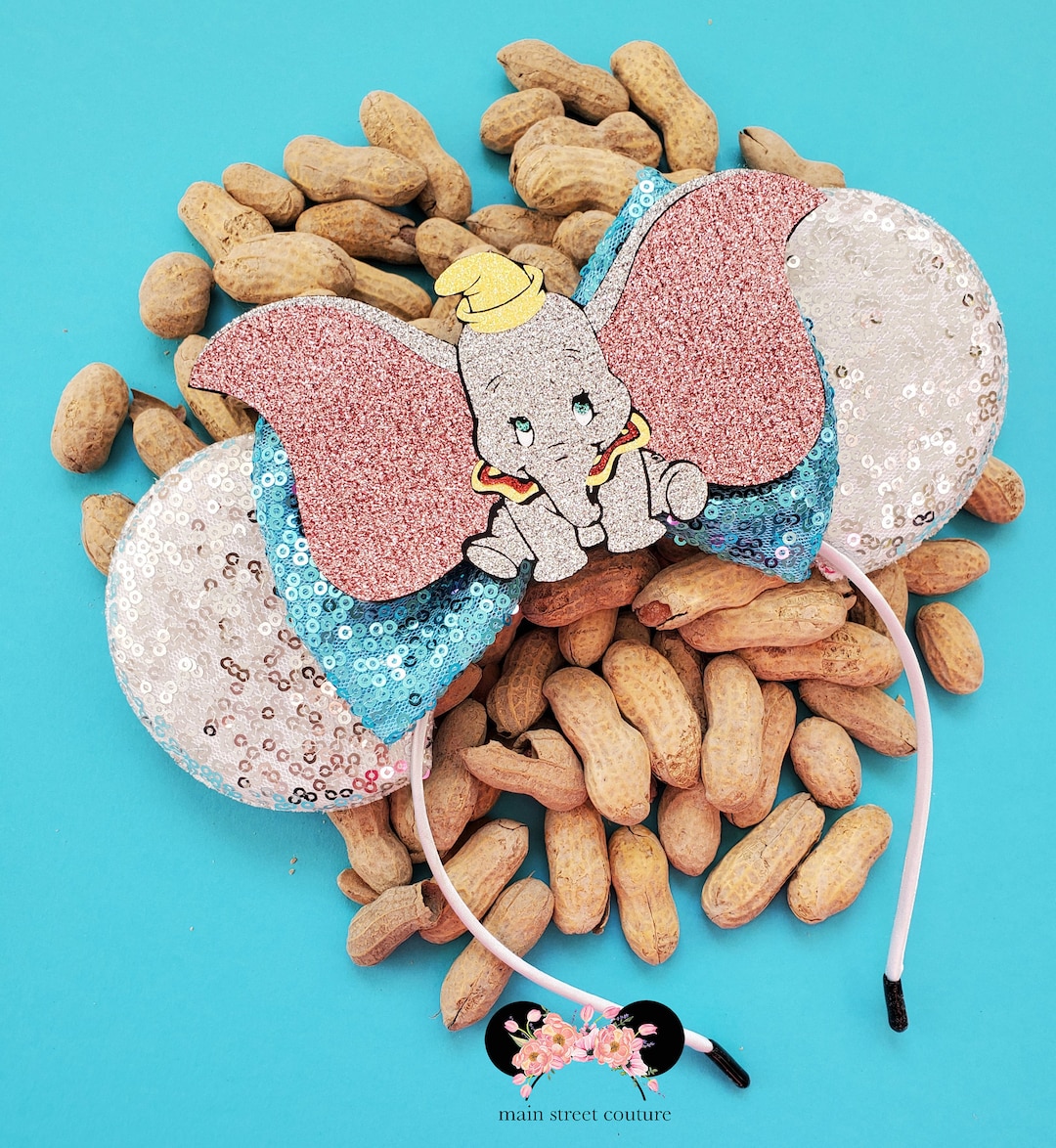 Mouse Minnie Ears, Dumbo Flying Elephant Minnie Ears, Minnie Ears, Red ...