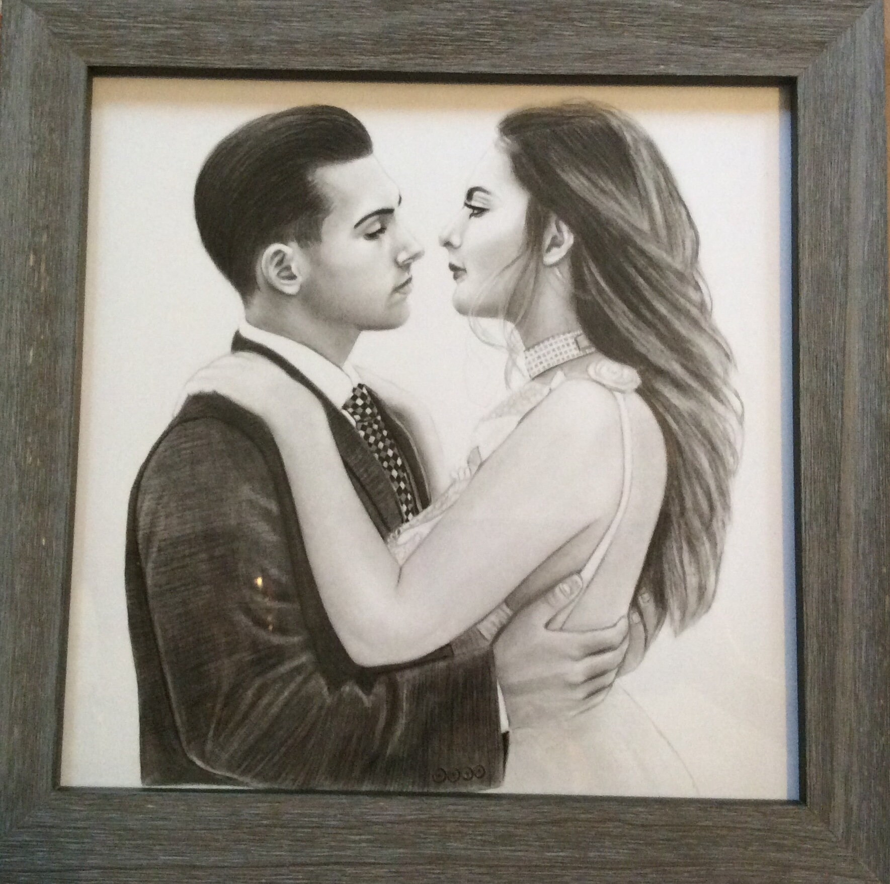 Custom Portrait Drawing 8 X10 Photo Realistic Style Graphite | Etsy