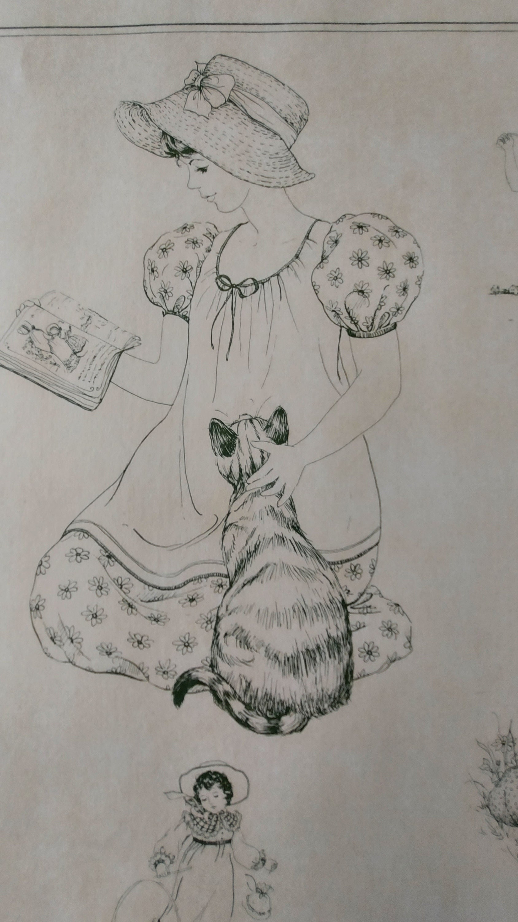 Vintage Kim's Kate Greenaway Coloring Book - Etsy