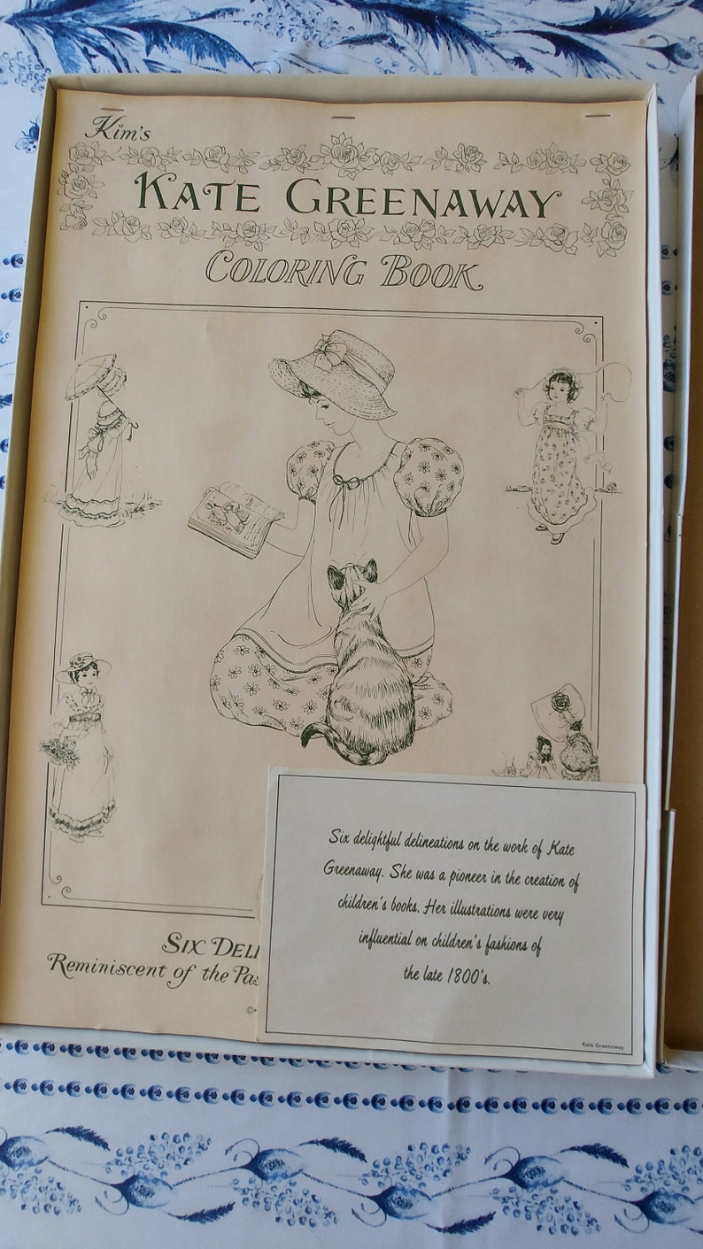 Vintage Kim's Kate Greenaway Coloring Book - Etsy