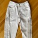27x 28 80s White Jeans Open Lattice Legs, High Waisted, Bare Back ...