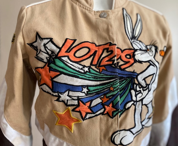 90s Y2K Lot 29 Bugs Bunny Racing Jacket Bomber Looney… - Gem