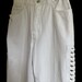 27x 28 80s White Jeans Open Lattice Legs, High Waisted, Bare Back ...
