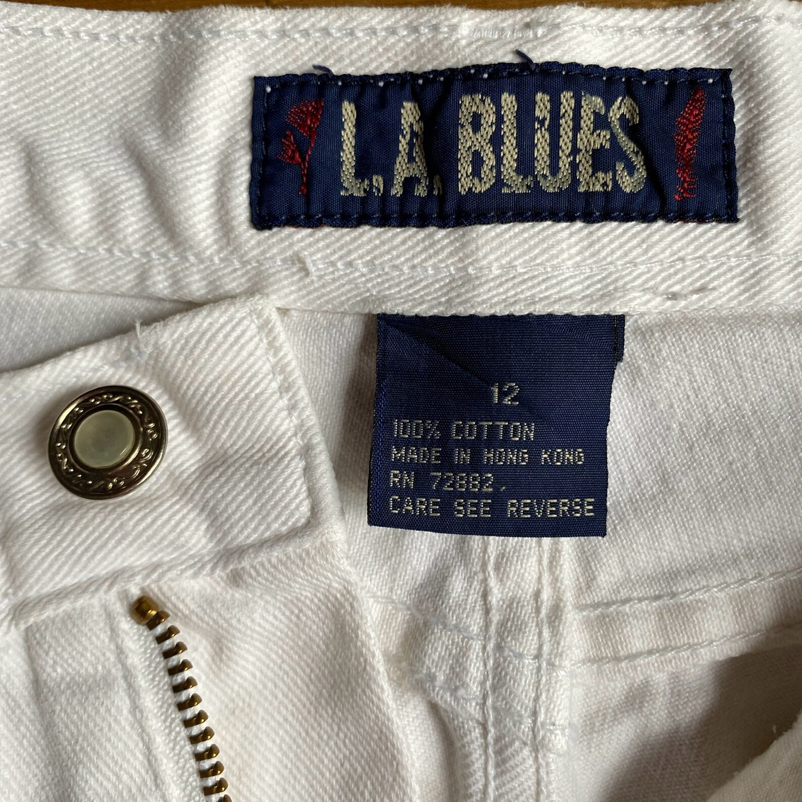 27x 28 80s White Jeans Open Lattice Legs, High Waisted, Bare Back ...