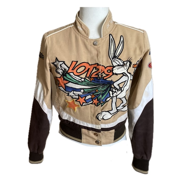 90s Y2K Lot 29 Bugs Bunny Racing Jacket Bomber Looney… - Gem
