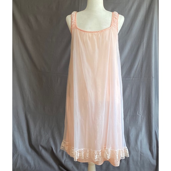 60s Pink Nightgown Vintage Lingerie, Aristocratic Lin… - Gem