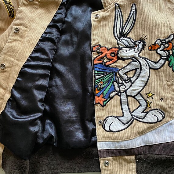 90s Y2K Lot 29 Bugs Bunny Racing Jacket Bomber Looney… - Gem