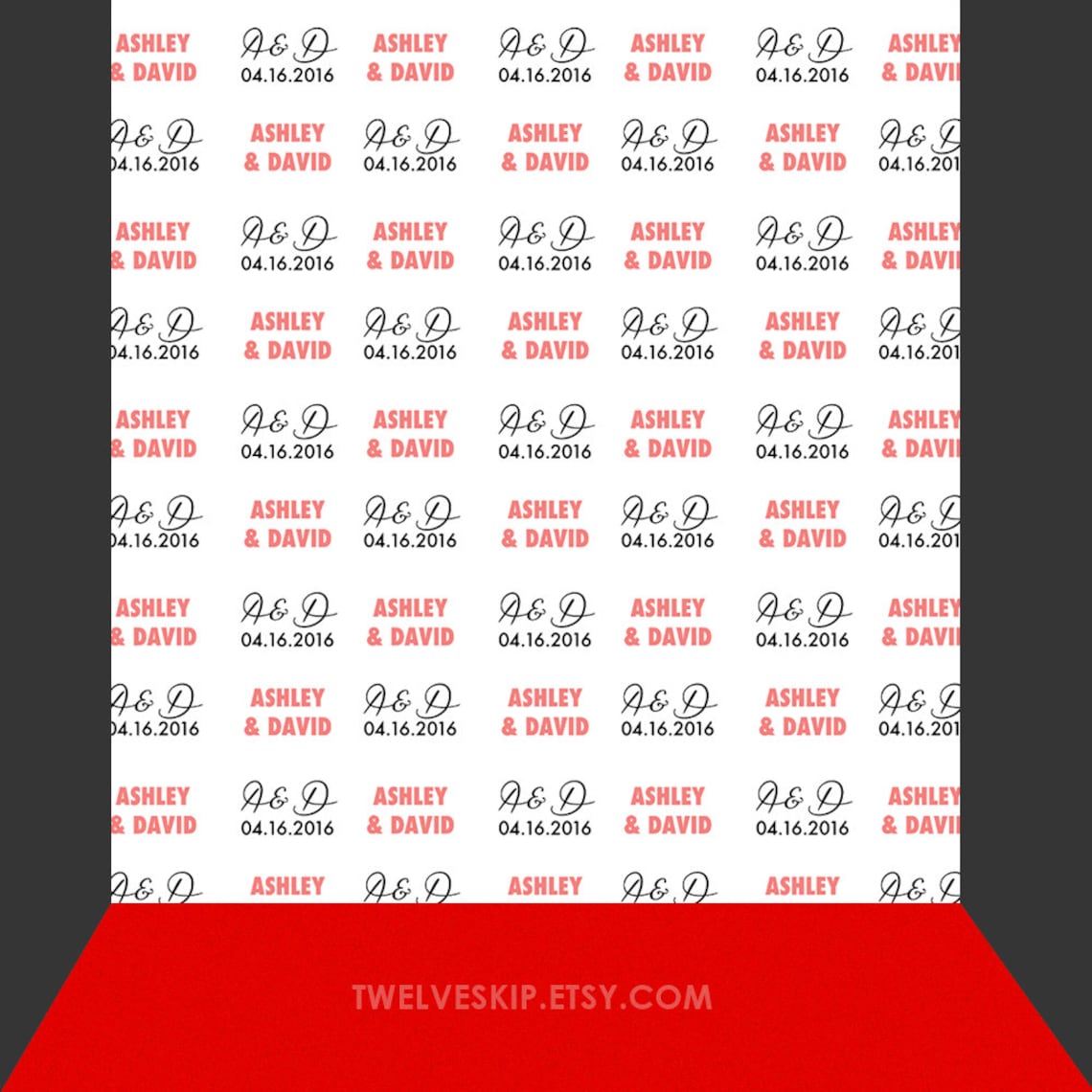Wedding Backdrop Wedding Step and Repeat Banner Red Carpet Wedding ...