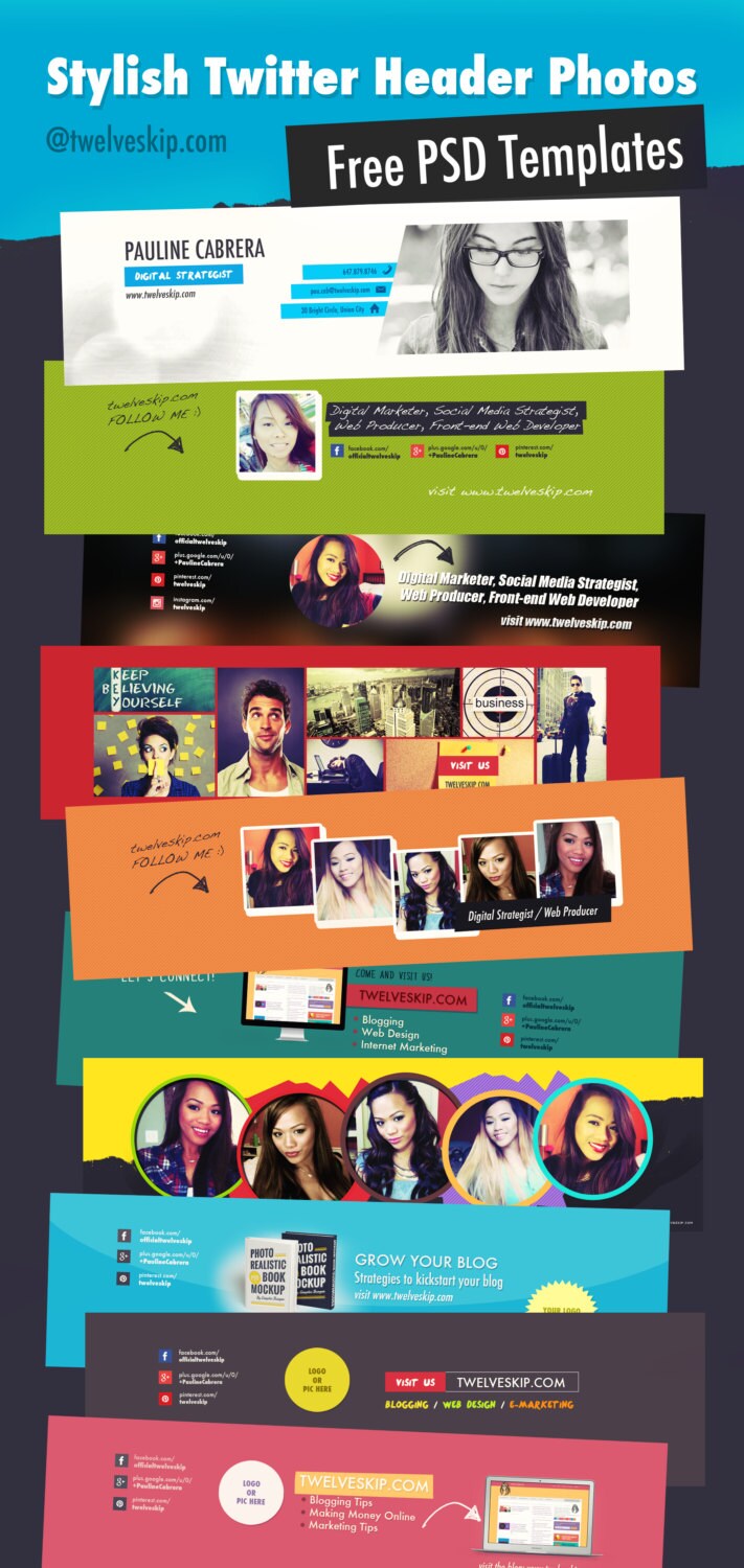 Custom Twitter Header Image Design / Twitter Banner / Twitter Cover ...
