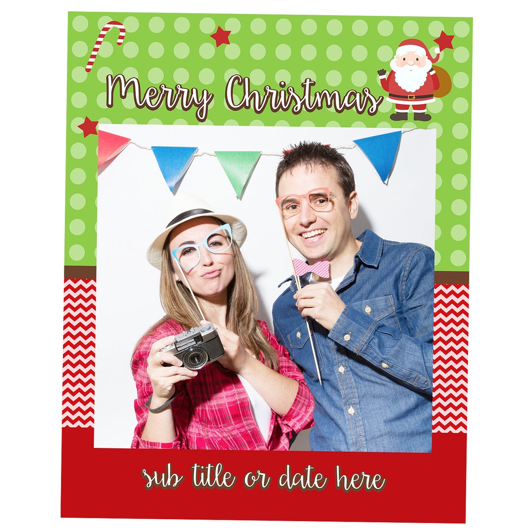 Christmas Photo Frame Props Christmas Gift Christmas Selfie Frame Xmas ...
