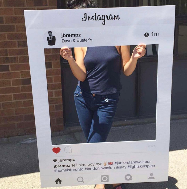 Instagram Frame, Prop Sign, Photo Booth Prop, Instagram Wedding Sign ...