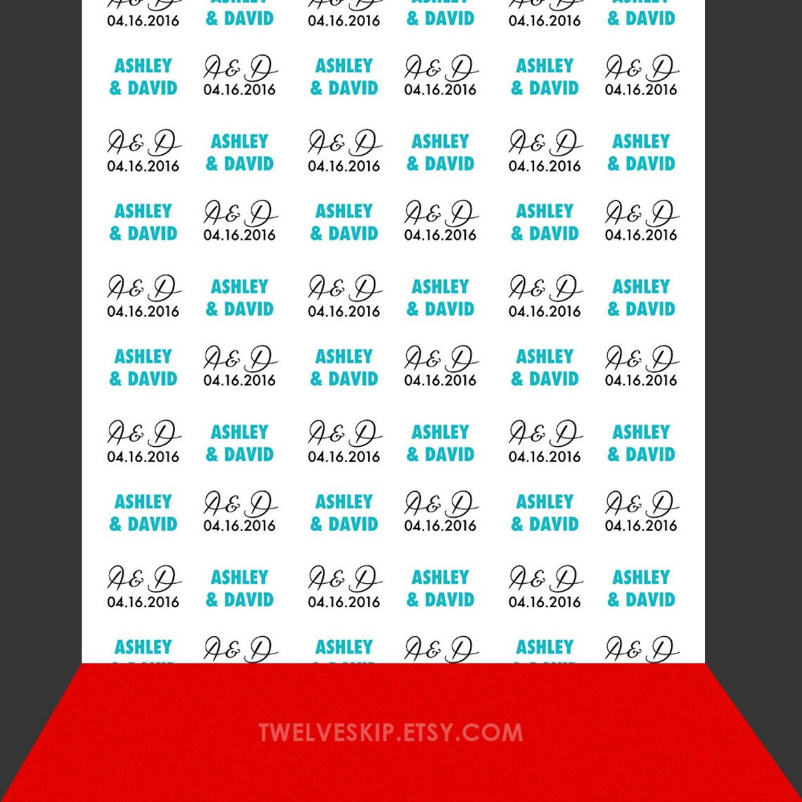 Wedding Backdrop Wedding Step and Repeat Banner Red Carpet Wedding ...