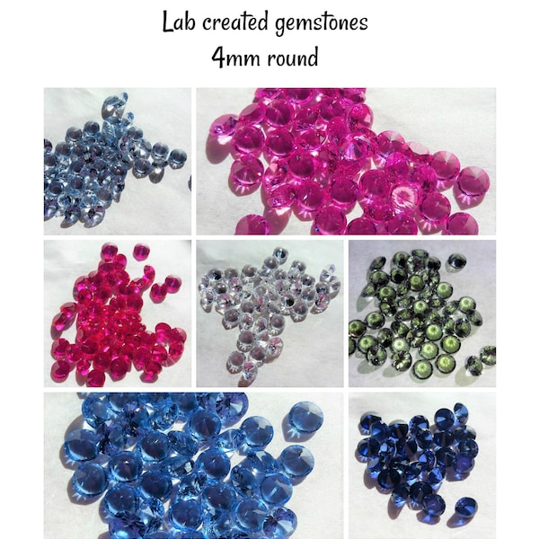 Lab Created Gemstones - Etsy
