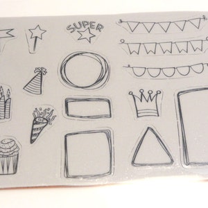 Fun Stampers Journey "planner Sketch" Stamp Set SS-0401 - Etsy