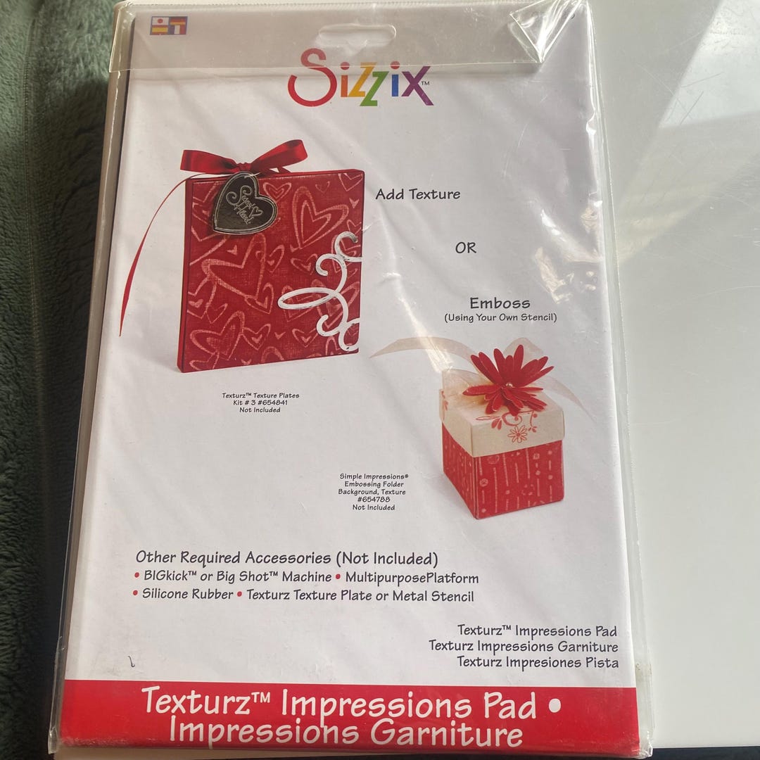 Sizzix Texturz Impression Pad by Ellison - Etsy
